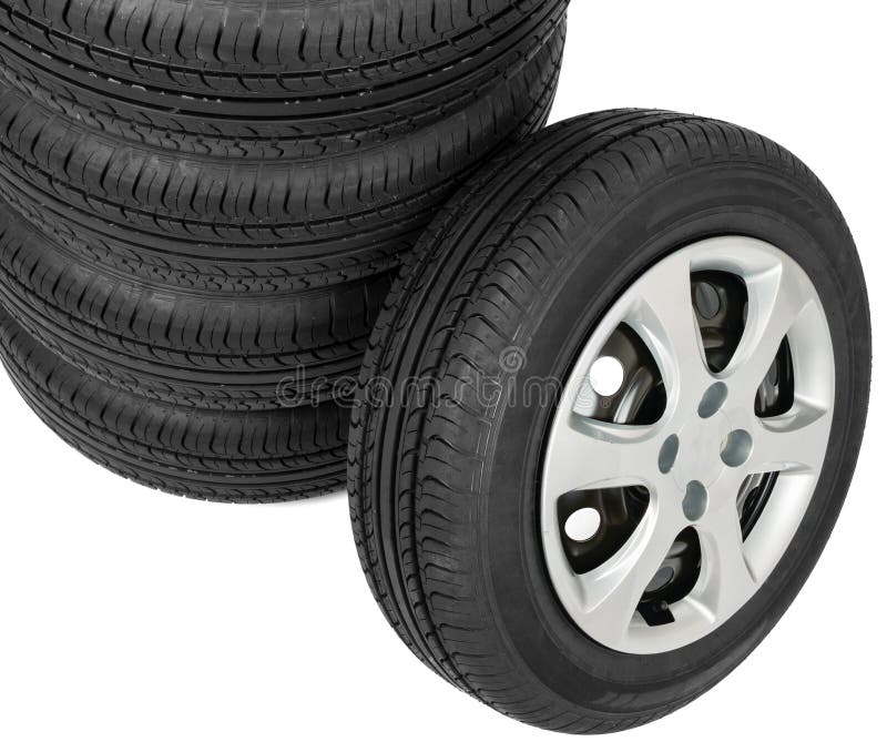 Stack of wheels stock photo. Image of automotive, pattern - 103932780