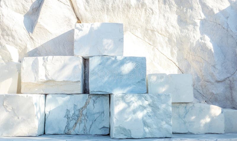 A Stack of White Blocks with Blue Accents Stock Photo - Image of blocks ...