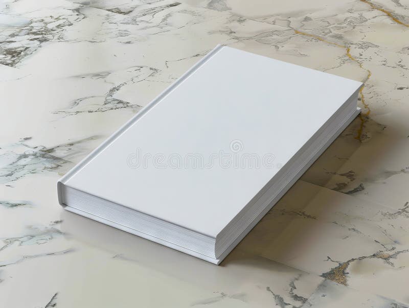 A Stack of White Books Sitting on Top of a Marble Table Stock Photo ...