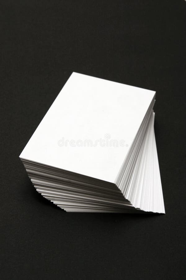 Stack of business cards stock photo. Image of advertise - 1393624