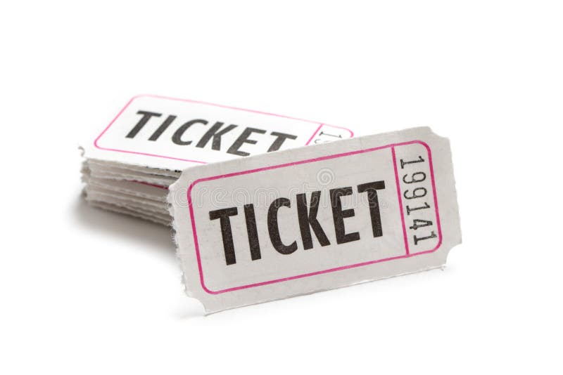 Stack of White Color Tickets Stock Image - Image of design, background ...