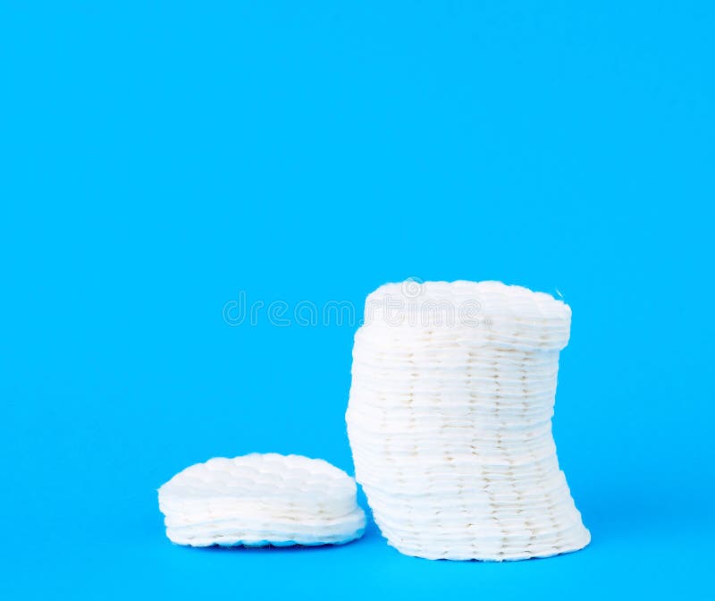 Stack of White Cotton Round Discs for Cosmetic Procedures Stock Photo ...