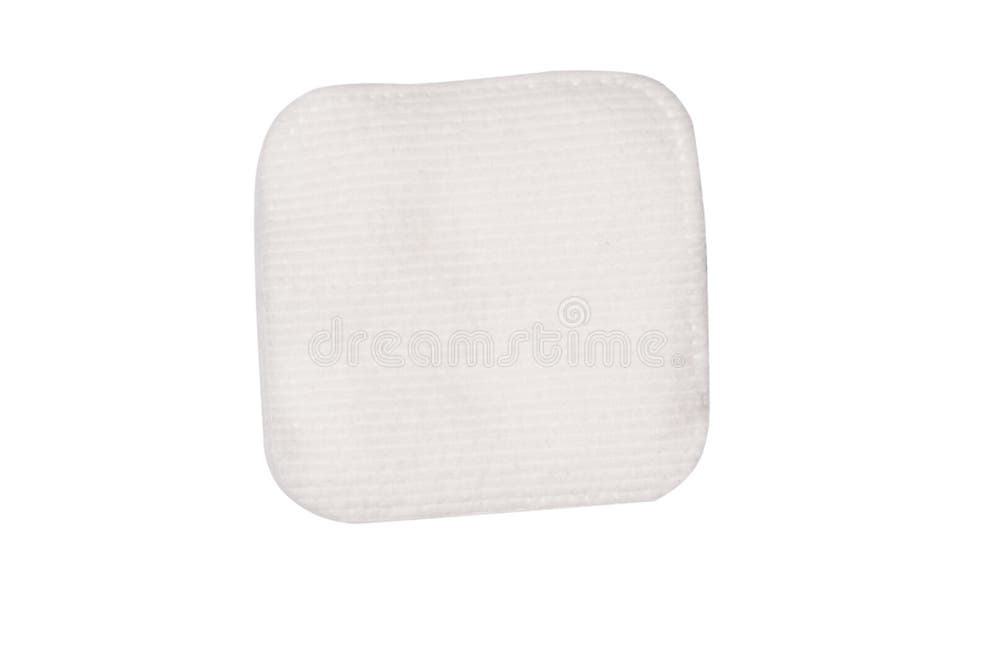 Stack of White Cotton Sponges Isolated on a White Background Stock ...