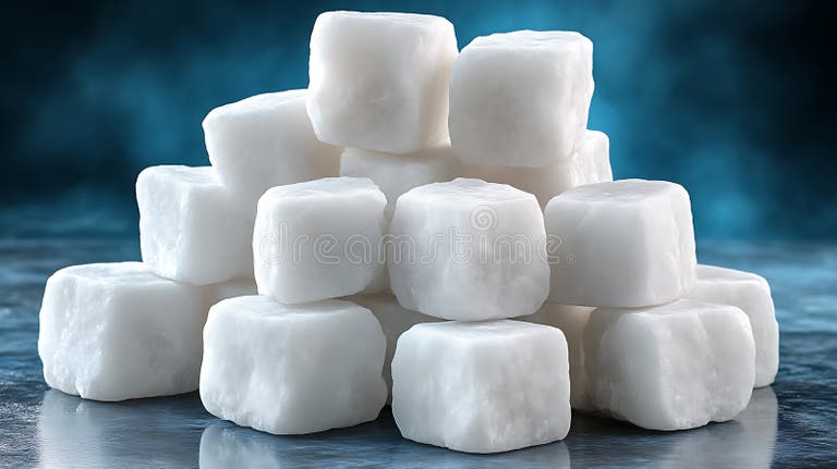 A Stack of White Cubic Objects Forms a Pyramid Shape Stock Photo ...
