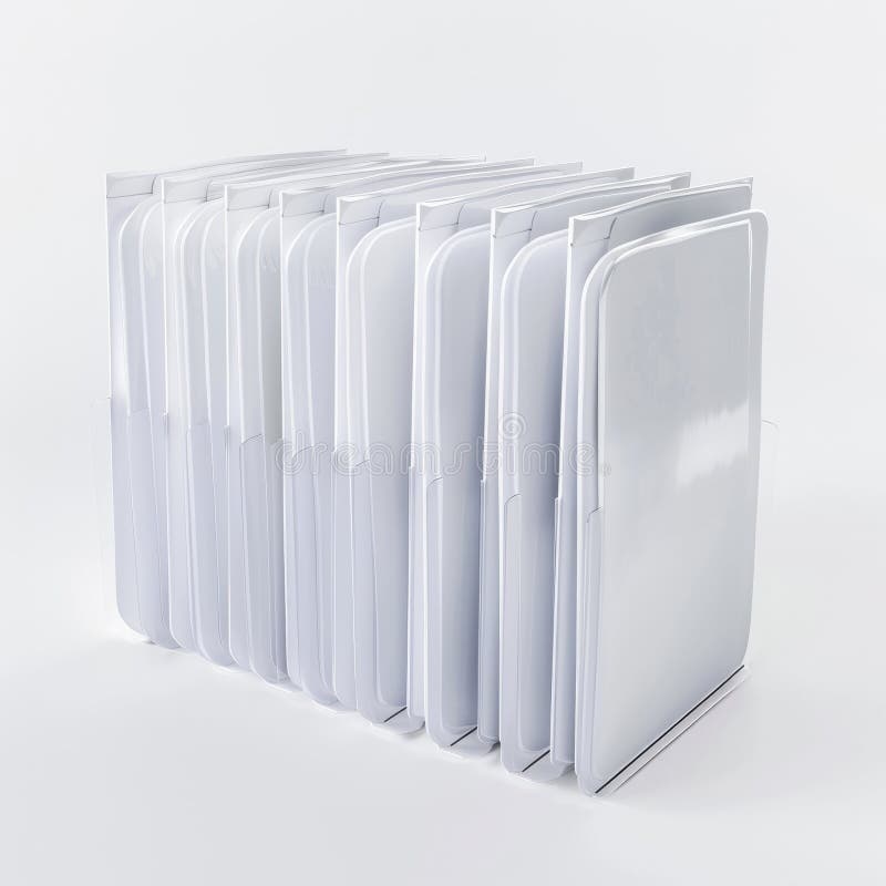Stack of White Envelopes Isolated Stock Image - Image of envelopes ...