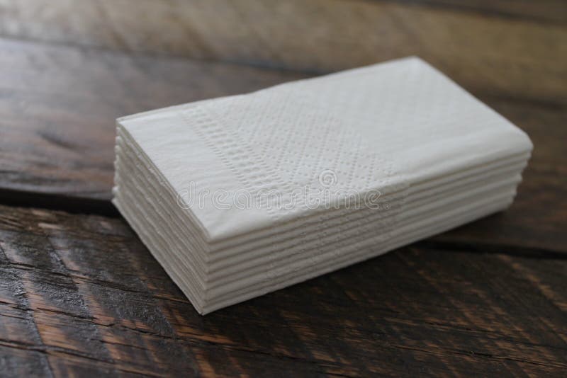 Stack of White Facial Tissues Stock Image - Image of handkerchief ...