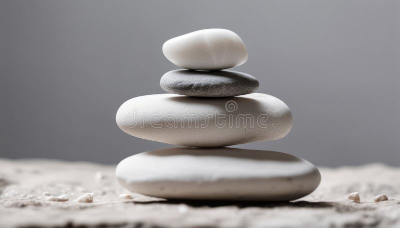 A Stack of White and Gray Rocks Stock Illustration - Illustration of ...