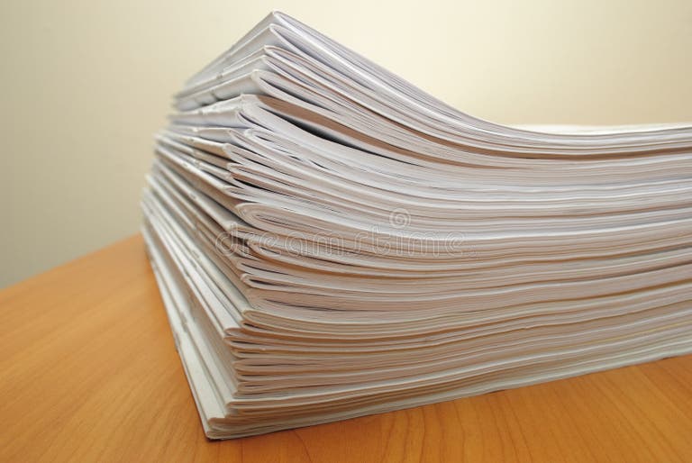 Stack of white journals stock photo. Image of register - 12680988
