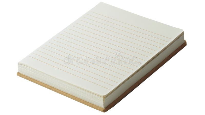 Stack of White Lined Paper on Wooden Block, Ideal for Office or ...