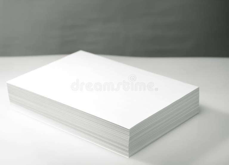 Stack of white paper stock photo. Image of print, order - 23570372