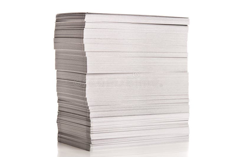 Stack of white paper stock image. Image of paper, data - 24090049