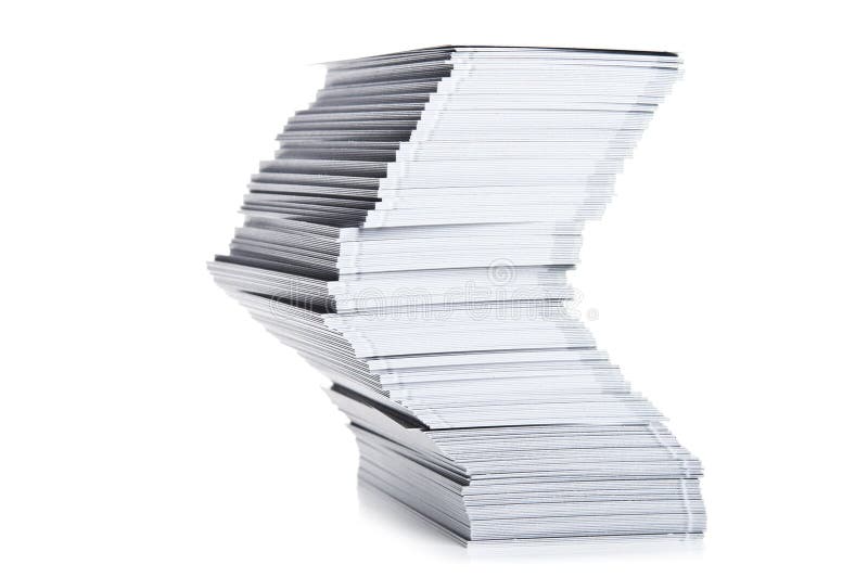Stack of white paper stock photo. Image of background - 24090172