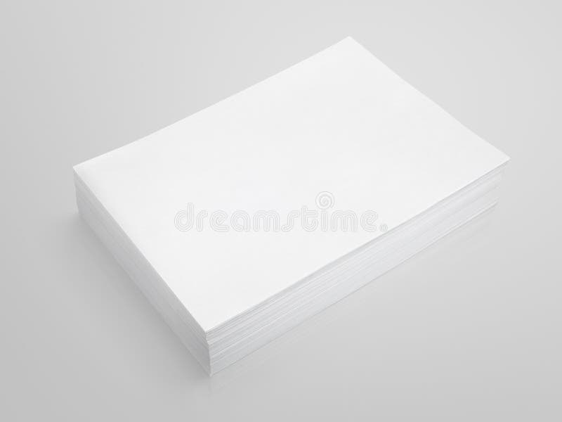Stack of white paper stock photo. Image of print, order - 23570372
