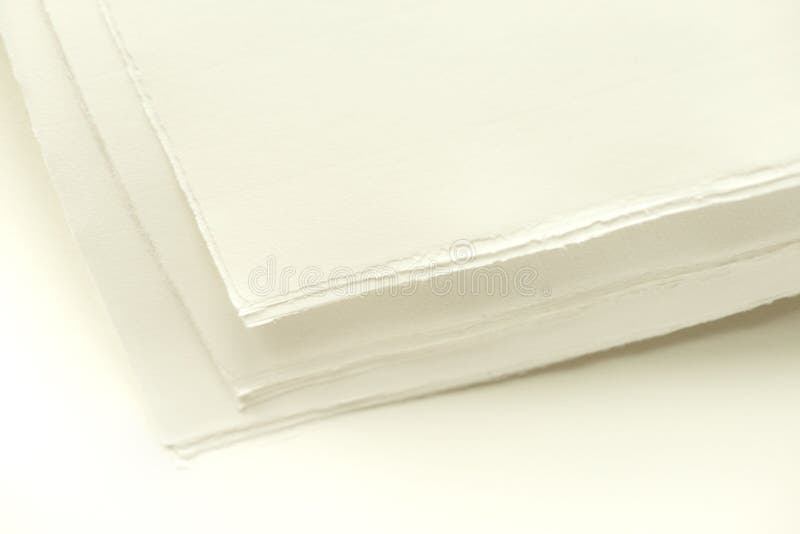 Stack of White Paper Pages with Uneven Edges Stock Photo - Image of ...