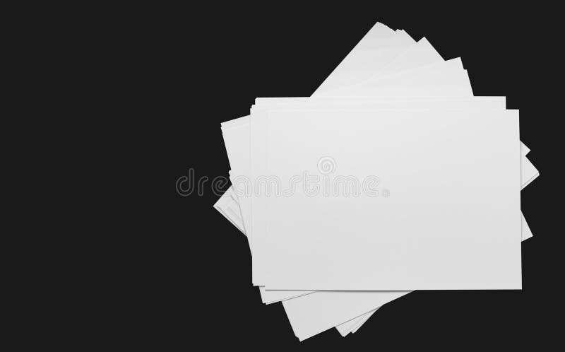 A Stack of White Paper for Printing in the Office Stock Photo - Image ...