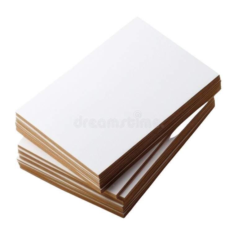 Stack of White Paper Sheets Isolated on Transparent Background Stock ...