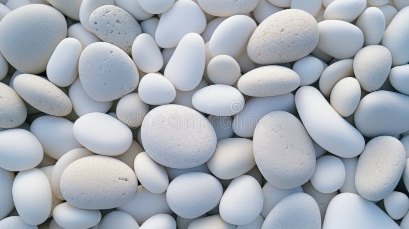 Stack White Pebbles Perfect Nature Zen Concepts Stock Photos - Free ...