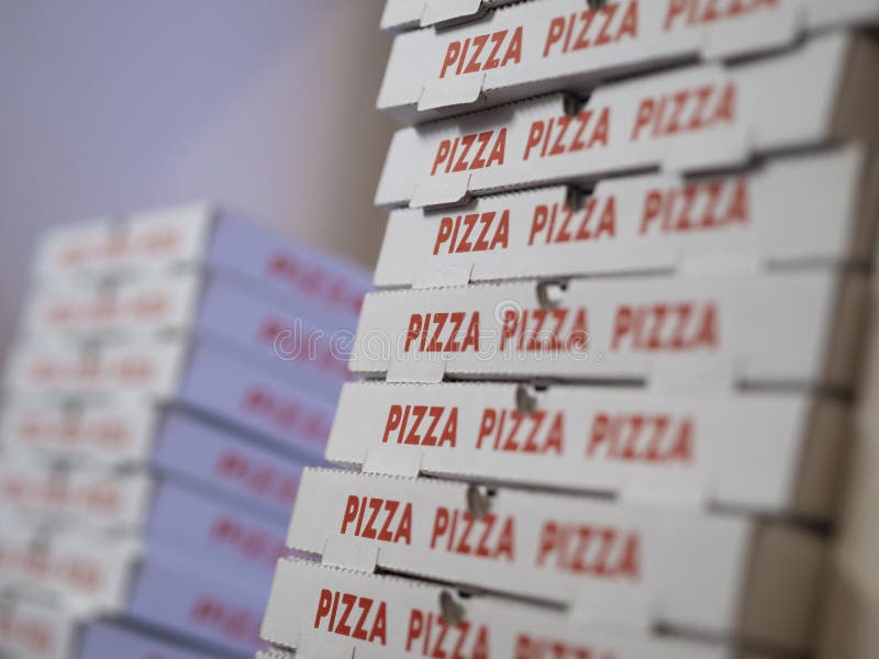 Pizza boxes stock image. Image of pizzeria, delivery - 279590005