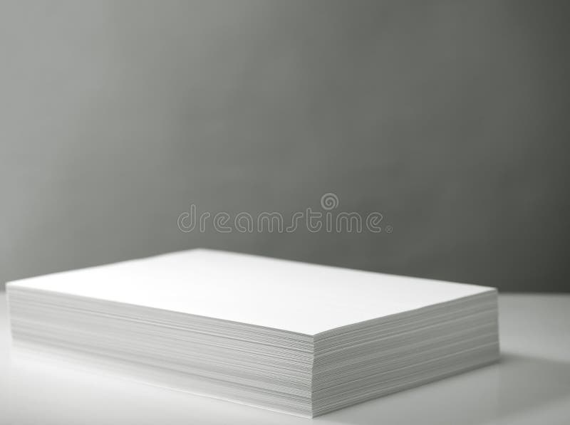 Stack of white paper stock photo. Image of print, order - 23570372