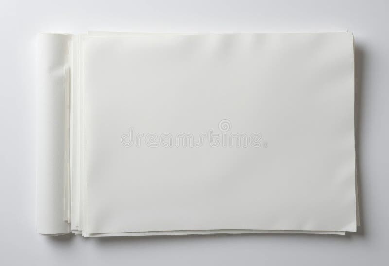 Stack of White Printer Paper Sheets for Office or Art Supplies Stock ...