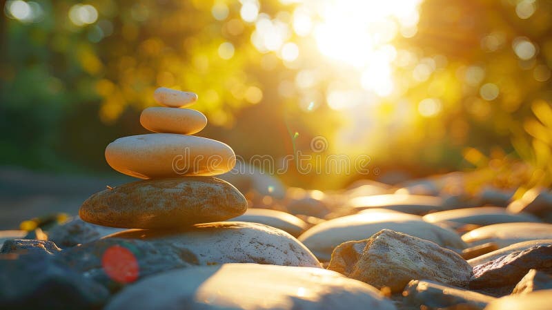 A Stack of White Rocks on a Beach Stock Illustration - Illustration of ...