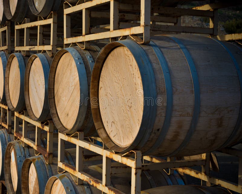 Stack of wine barrels stock photo. Image of alcohol, beverage - 50619014