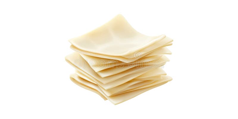 Stack of Wonton Wrappers. Essential Ingredient for Asian Cuisine and ...