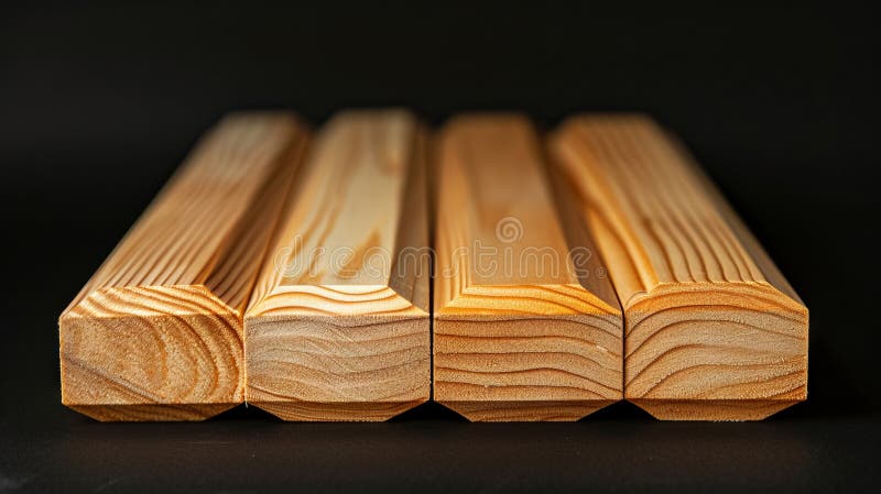 A Stack of Wood Blocks on a Black Background Stock Photo - Image of ...