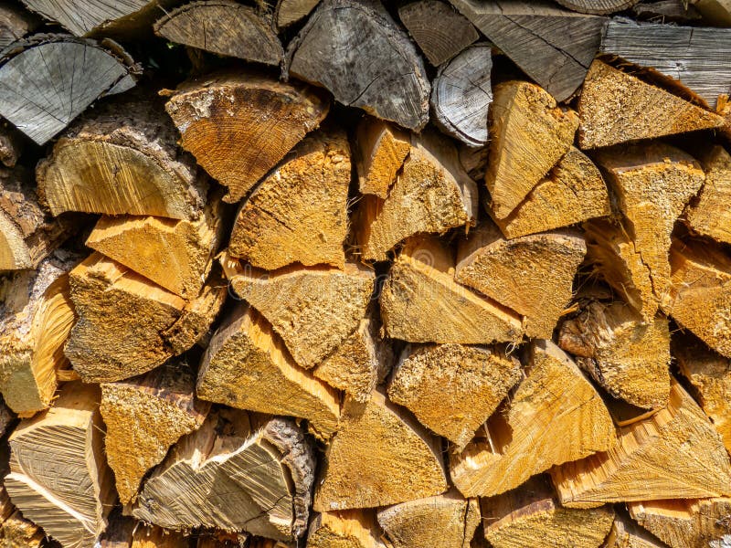 Stack of Wood in the Garden Stock Image - Image of natural, heap: 282684919