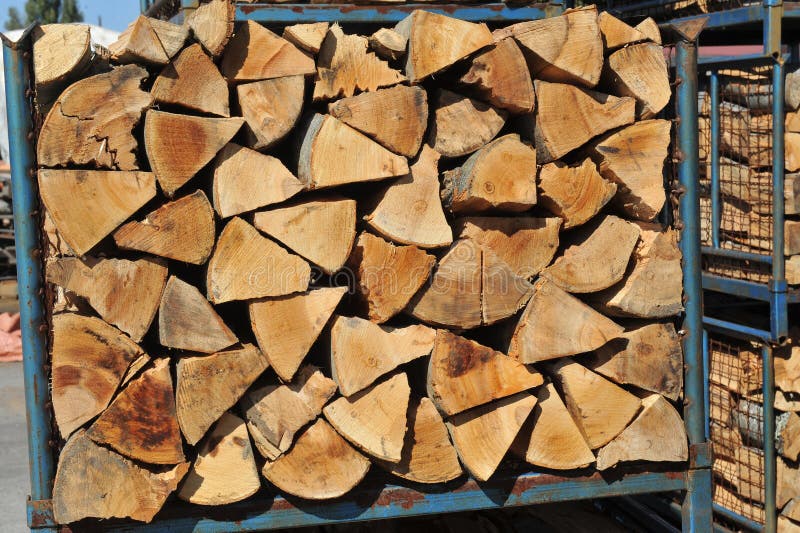 Stack of wood. stock image. Image of fuel, lumber, industry - 45380299