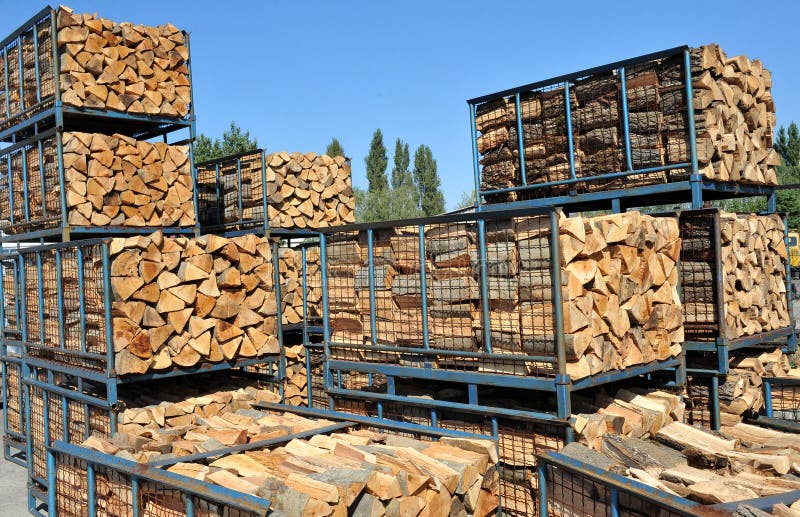 Stack of wood. stock photo. Image of rural, separation - 45380320