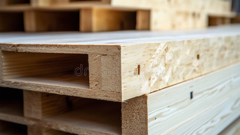 A Stack of Wood Pallets with a Piece of Wood Sticking Out of the Middle ...