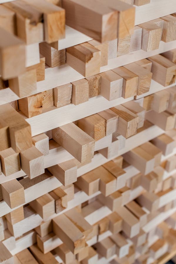 Stack of Pile of Wood in Different Dimension. Stock Photo - Image of ...