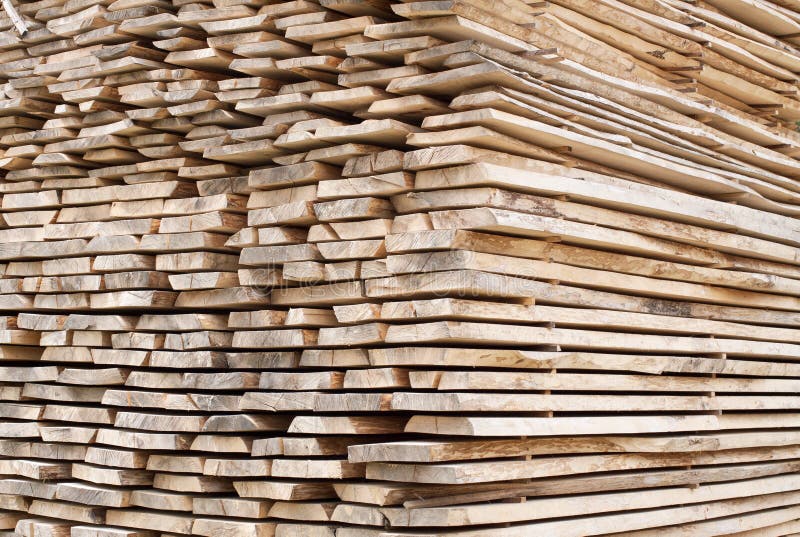 Stack of Wood Planks for Construction Buildings Stock Photo - Image of ...