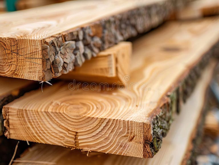 A Stack of Wood Planks with a Saw Stock Photo - Image of plank, lumber ...