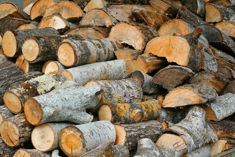 Stack of wood (side view) stock photo. Image of wood, heating - 1820216
