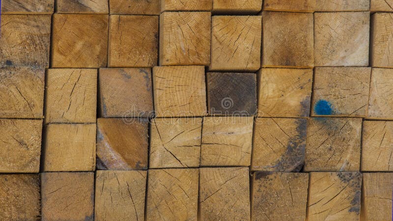 Stack of Wood Square Blocks Stock Photo - Image of timber, stack: 115075868