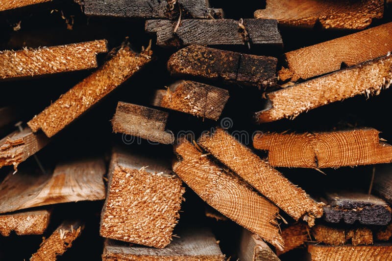 Stack of Wooden Bars. Wood Texture. Stock Photo - Image of structure ...
