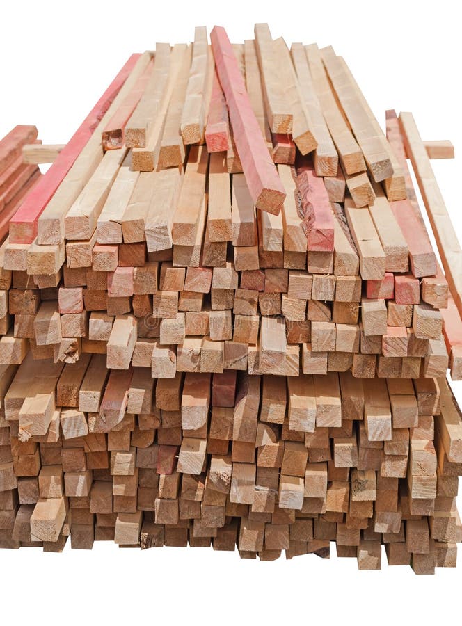 Stack of wooden bars stock photo. Image of construction - 123081874