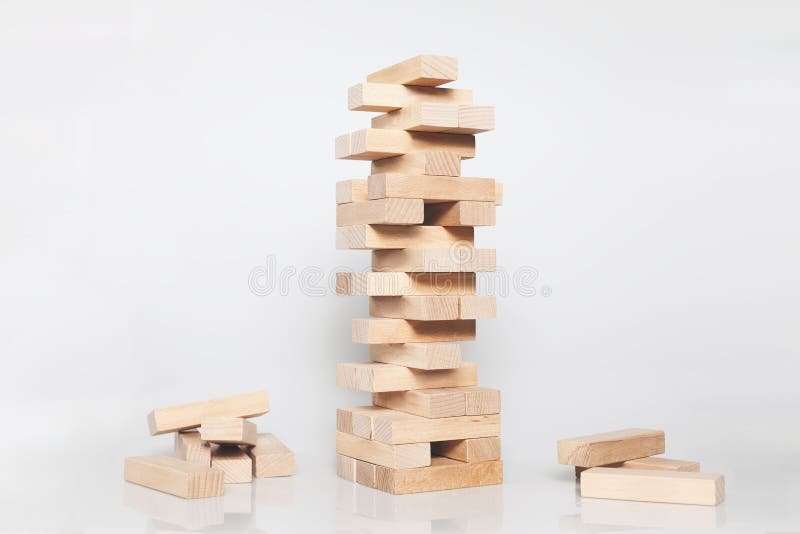 Stack of Wooden Block, Tower Stock Photo - Image of blocks, concept ...