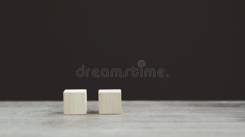 Stack Wooden Blocks on a Dark Background Stock Image - Image of stack ...