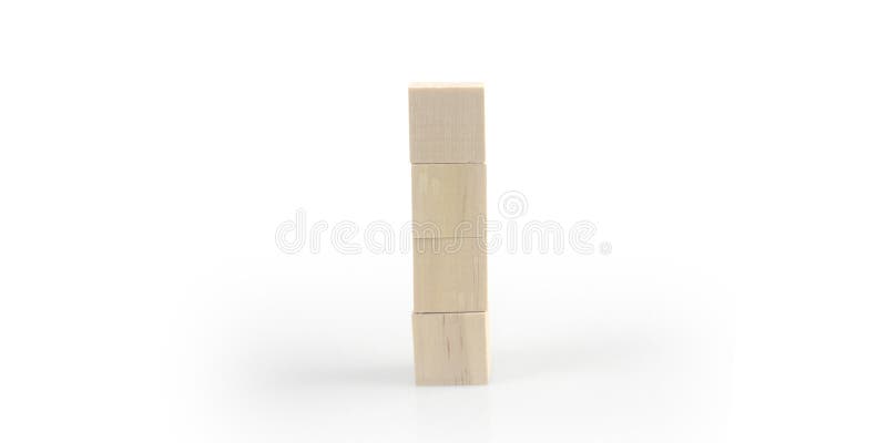 Stack Wooden Blocks from Natural Wood Stock Image - Image of square ...