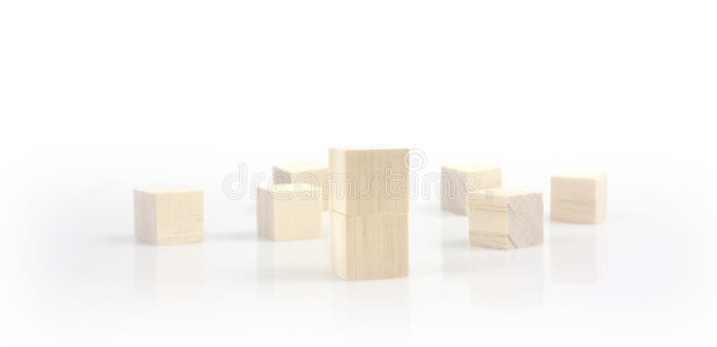 Stack Wooden Blocks from Natural Wood Stock Photo - Image of stack ...