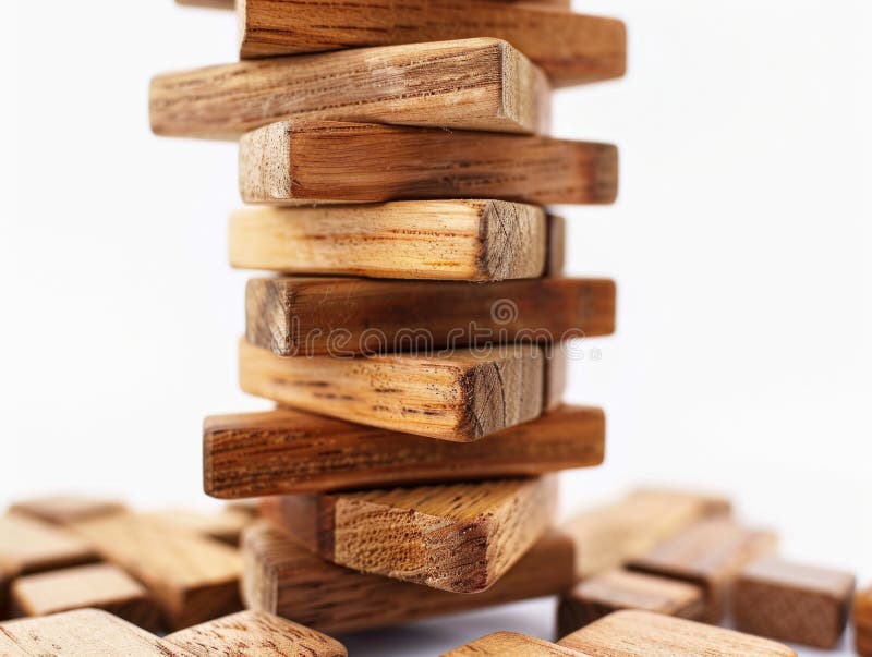 Stacked Wooden Blocks stock image. Image of rustic, play - 375541237