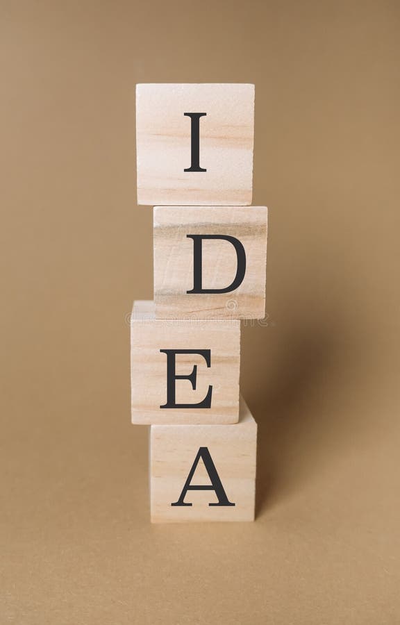 Stacked Wooden Blocks Word Idea Beige Background Stock Photos - Free ...