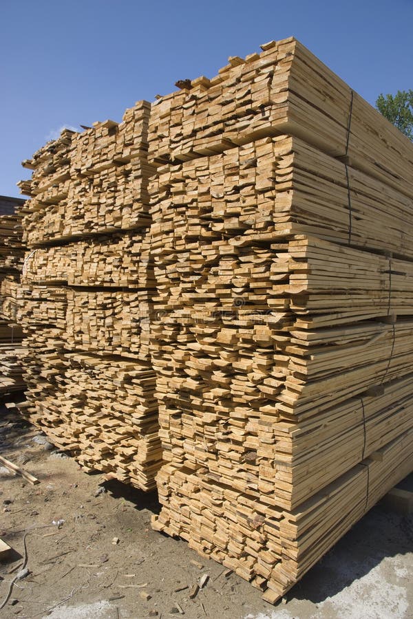Lumber Yard and Pallets stock photo. Image of boards - 28084544