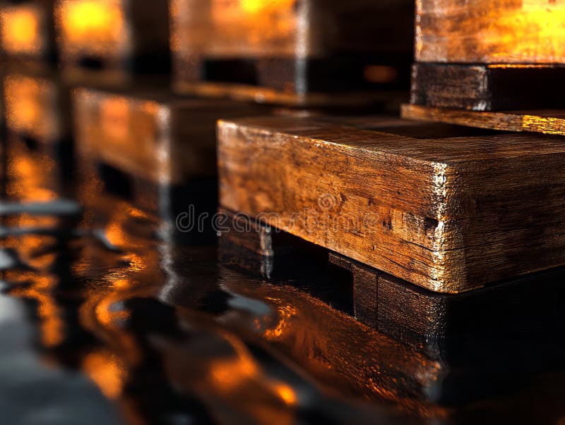 Group Wooden Boxes Sitting Top Table Stock Photos - Free & Royalty-Free ...