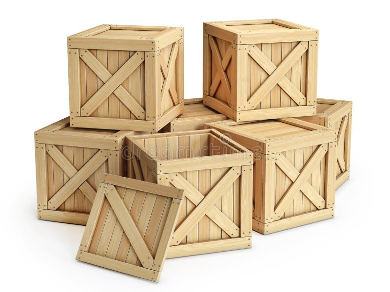 Stack Wooden Crates Stock Illustrations – 150 Stack Wooden Crates Stock ...
