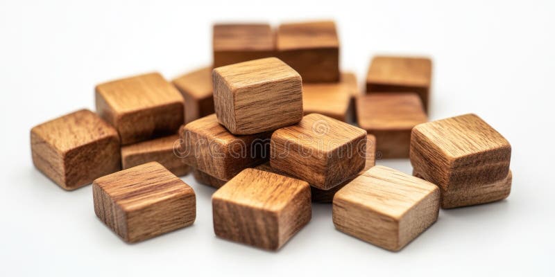 Wooden cube stacking stock photo. Image of centerpiece - 376044780