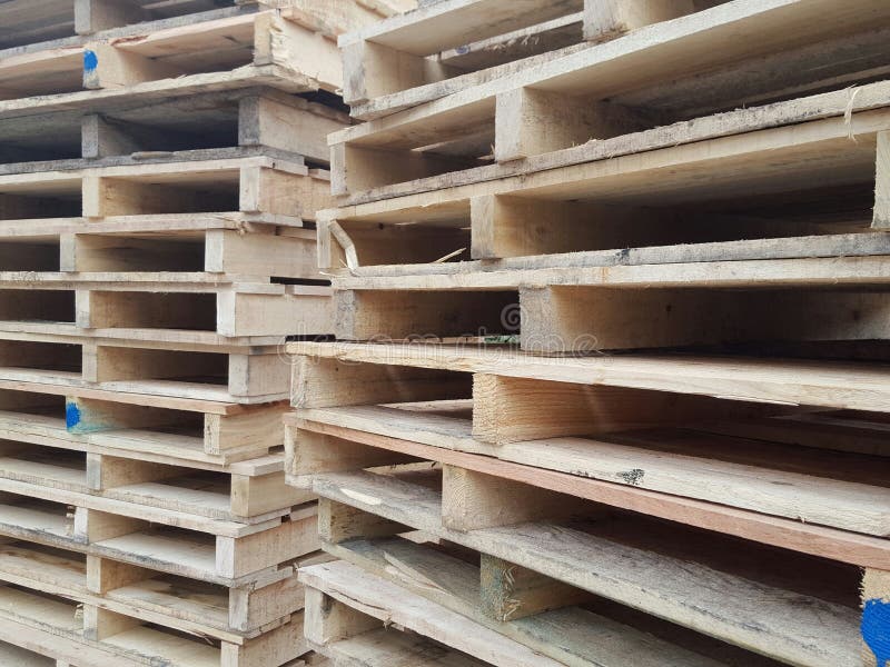 Stack of wooden pallets stock image. Image of wood, empty - 89457063